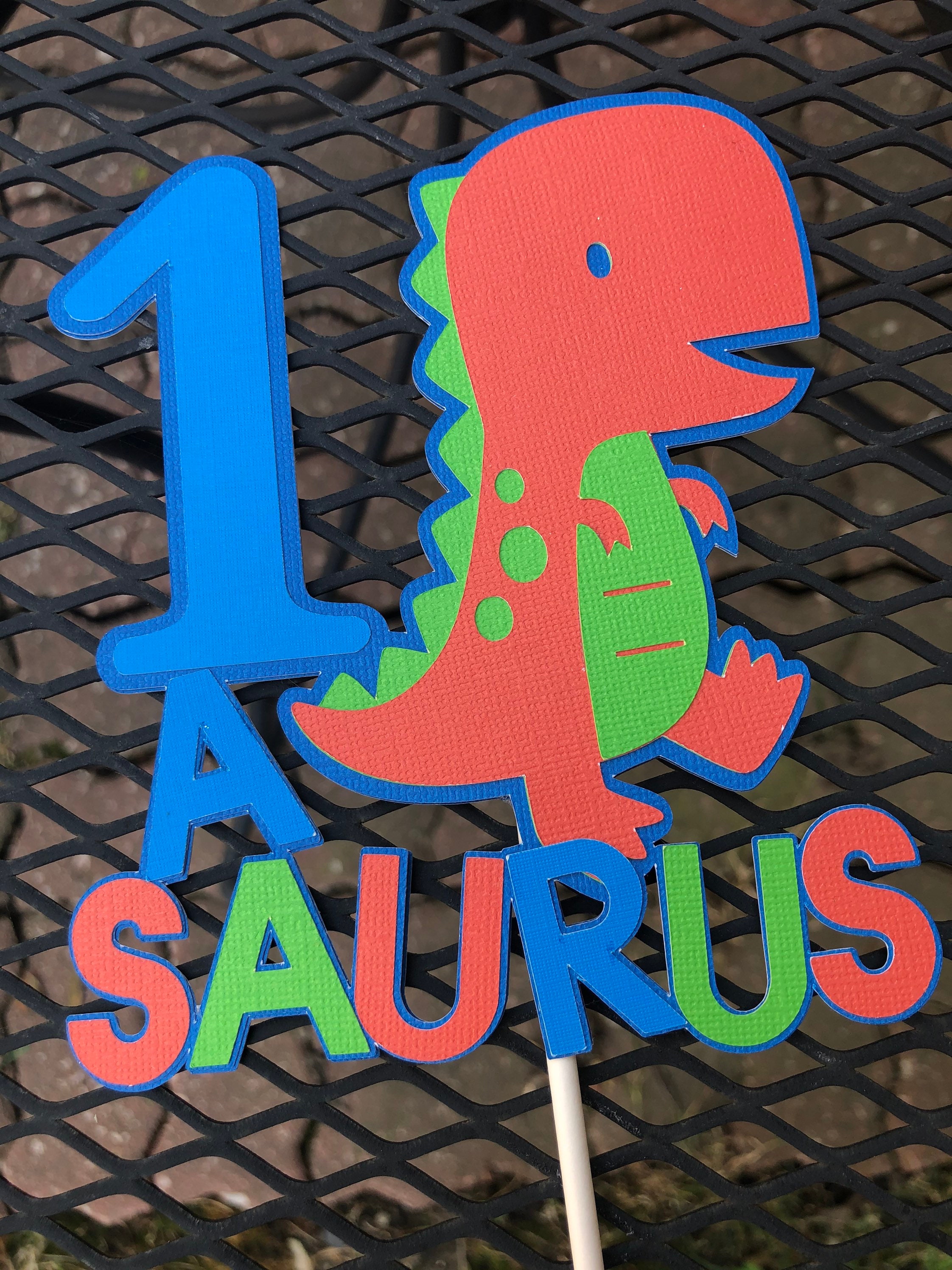 Dinosaur Cake Topper Oneasaurus Birthday One Cake Topper | Etsy