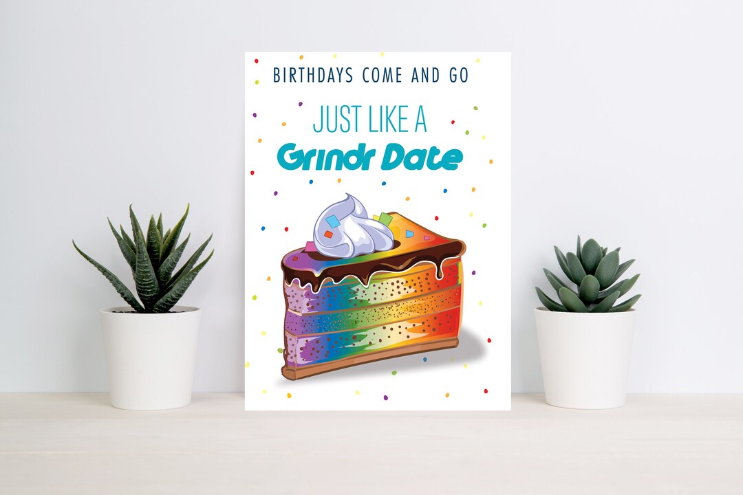 Funny Grindr Birthday Card - Etsy