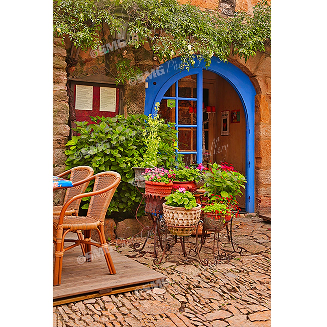 Spain, Outdoor Cafe, Street Scene, Restaurant, Home Decor, Wall Art ...