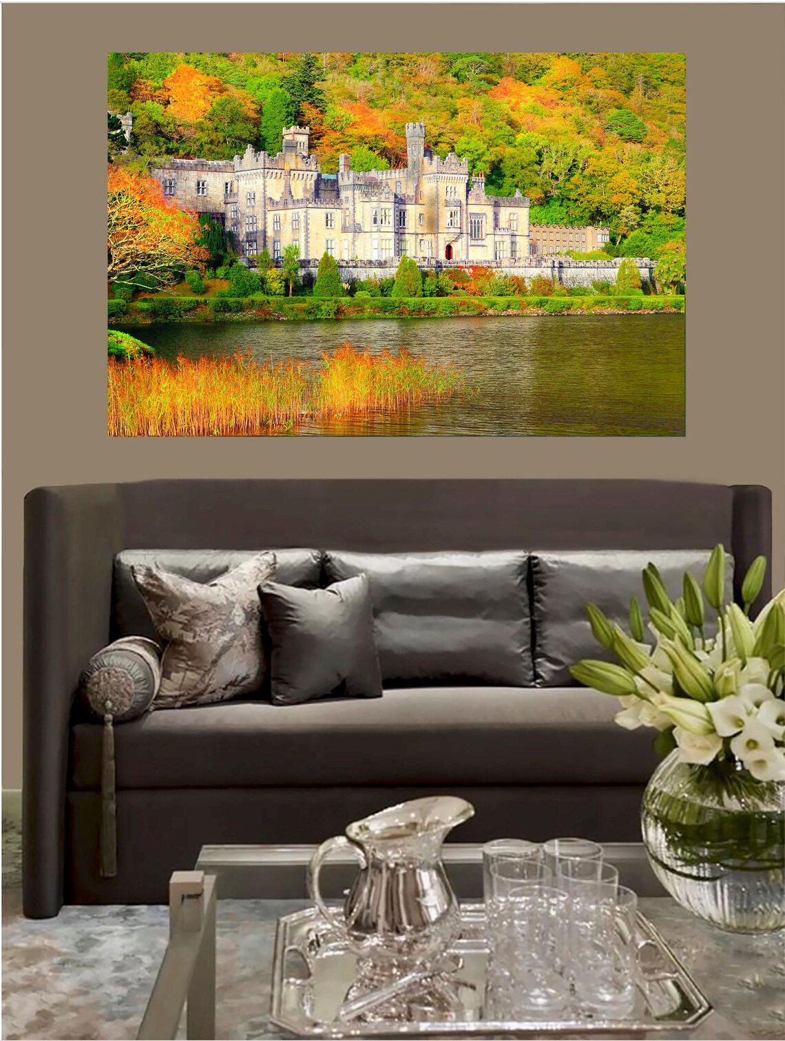 Ireland, Irish, Castle, Kylemore Abbey, Galway, Autumn, Home Decor ...