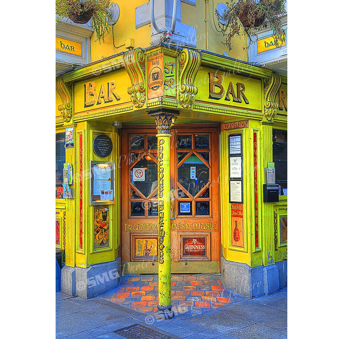Irish Pub Photo, Dublin Print, Ireland, Photograph, Canvas , Street ...