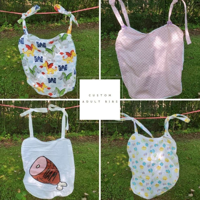 Custom Adult Bib ABDL, Babyfur, Littlefur, Age Play - Etsy
