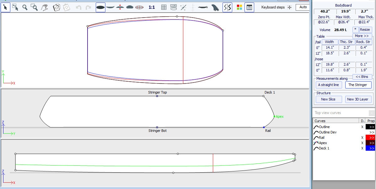 Hollow Wooden Body Board Templates - Etsy