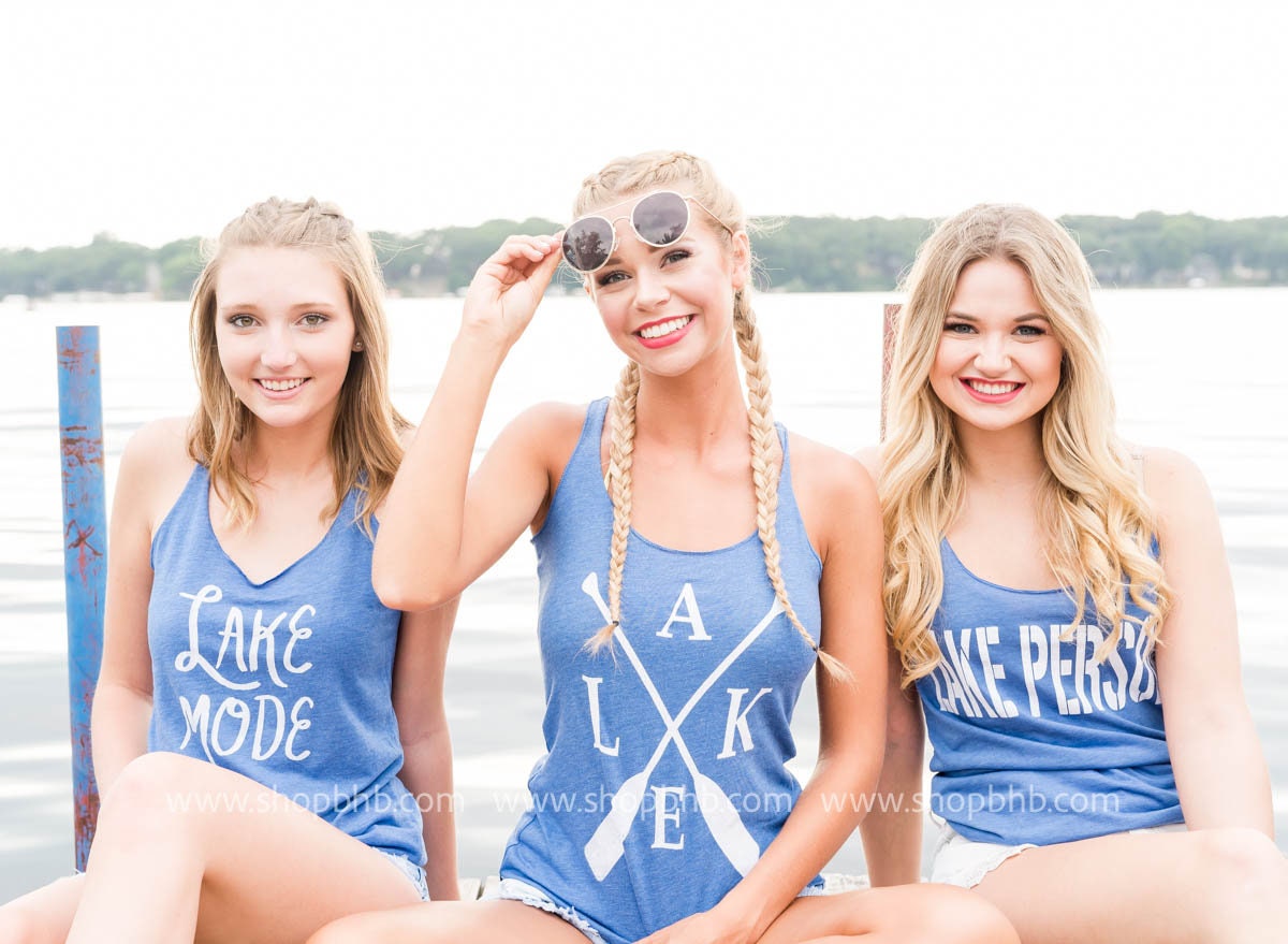 Lake Paddle Tank / Lake Tops / Boating / Lake Tank Tops for Women ...