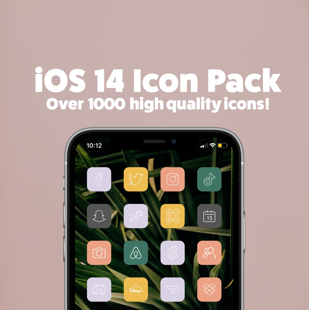 Ios 14 iPhone Icon Pack - Over 1,000 Icons! Minimal Vintage Icons ...