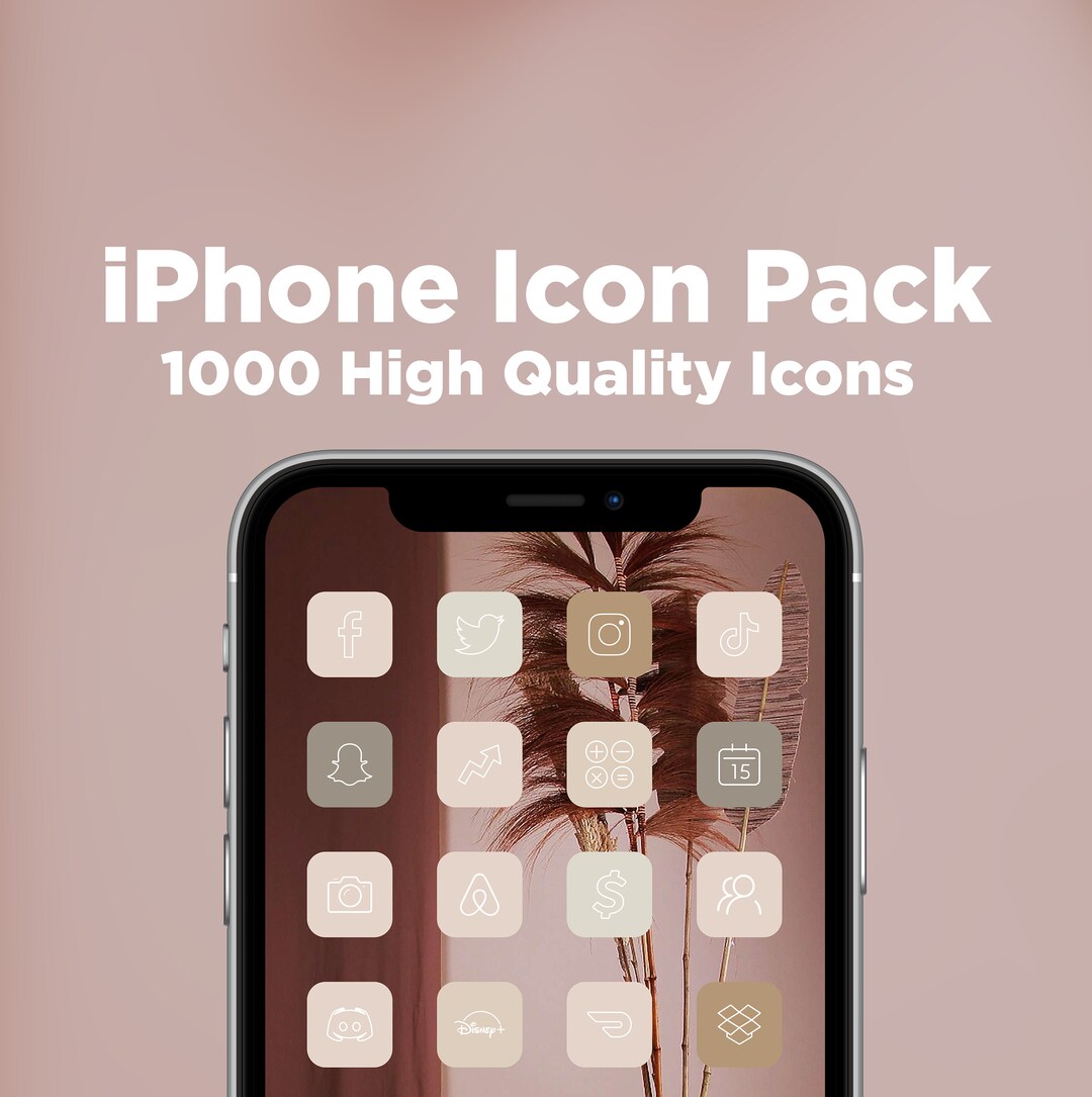 Ios iPhone Icon Pack - Over 1,000 Icons (200 per Colour)! Minimal ...