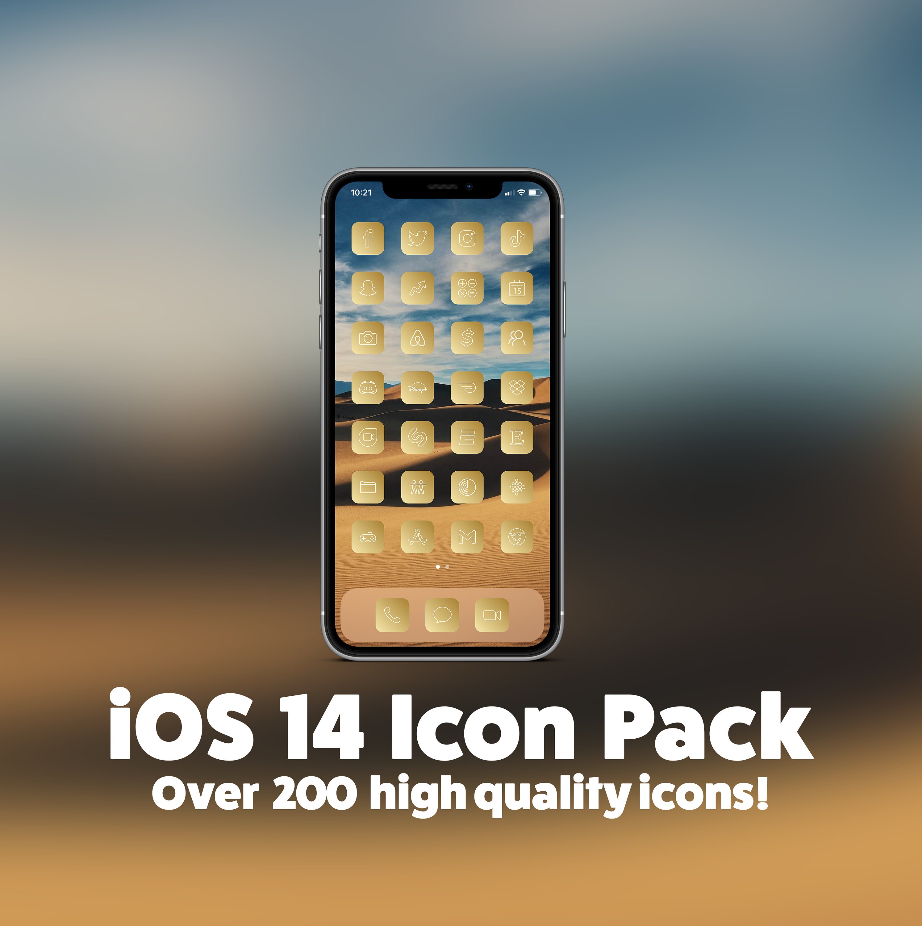 Ios 14 Iphone Icon Pack Over 200 Icons Minimal Gold Icons - Etsy UK