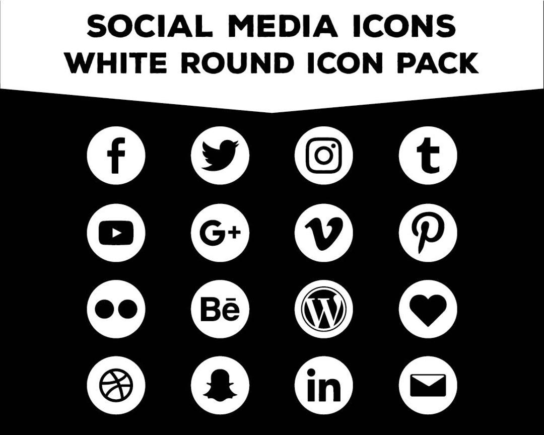 Round Social Media Icons Png