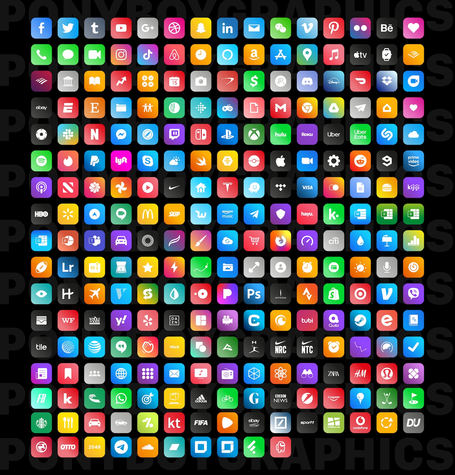 Ios 15 Icon Pack for Iphone 250 Icons Solid Gradient Icons | Etsy