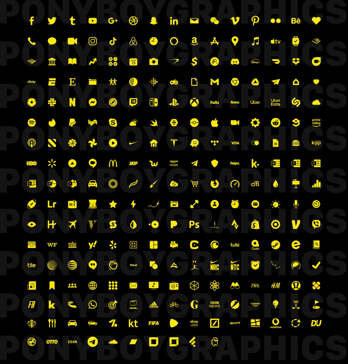 Ios 14 Icon Pack for Iphone 250 Icons Yellow Icons Custom | Etsy