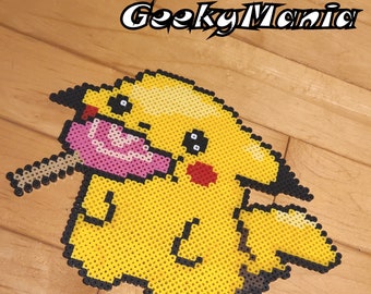Pikachu Perler | Etsy