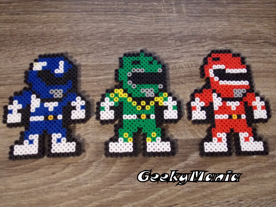 Mighty Morphin Power Rangers Sprites Perler Beads - Etsy
