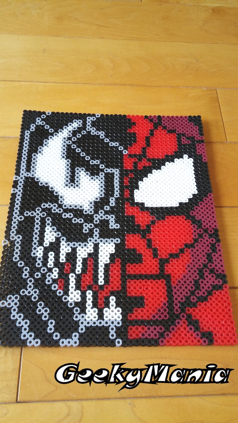 Marvel Comic Spider-man & Venom Fusion Perler Beads - Etsy