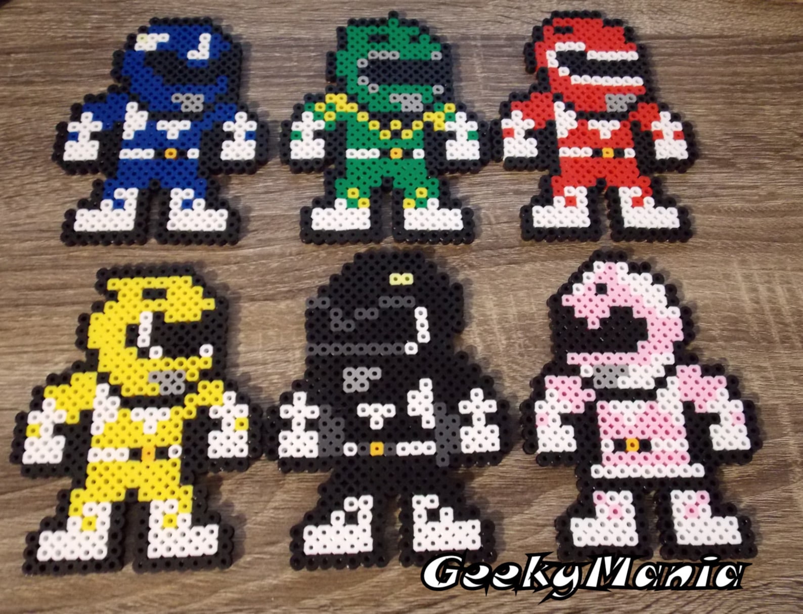 Mighty Morphin Power Rangers Sprites Perler Beads | Etsy Canada