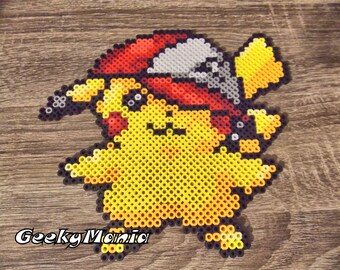 Pikachu Perler | Etsy