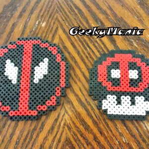 Marvel Comic Chibi Deadpool Perler Beads - Etsy
