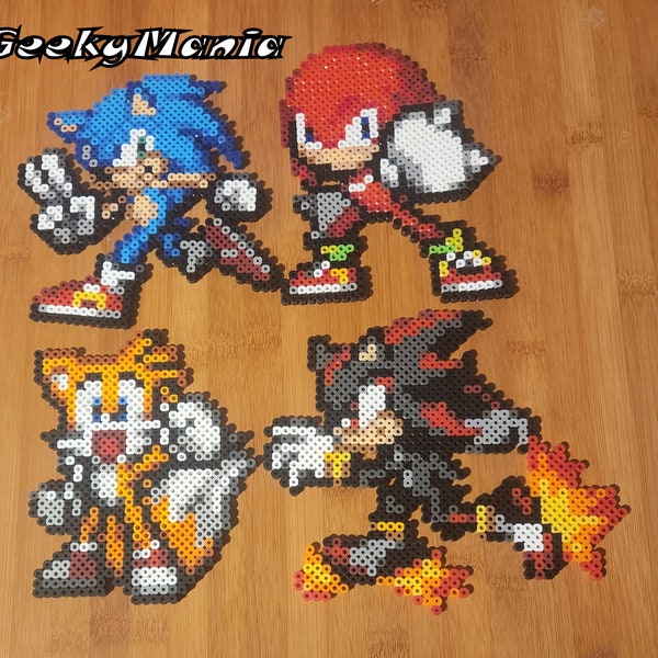 Shadow the Hedgehog Perler - Etsy