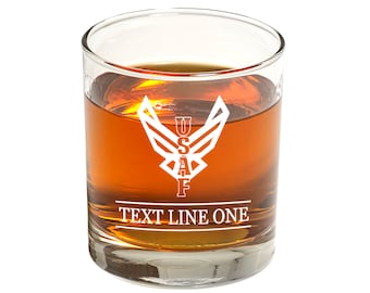 Air Force Rocks Glass - Etsy