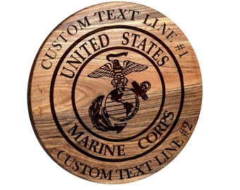 U.S. Marine Corps EGA Wood Carved Plaque Veteran Wall Art - Etsy