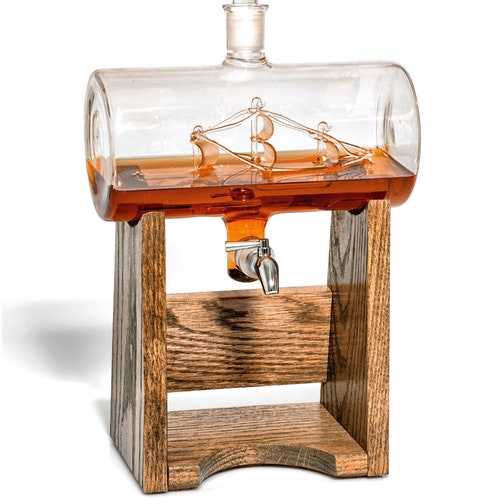 Ship in Bottle Sailboat Decanter Personalized Whiskey - Etsy