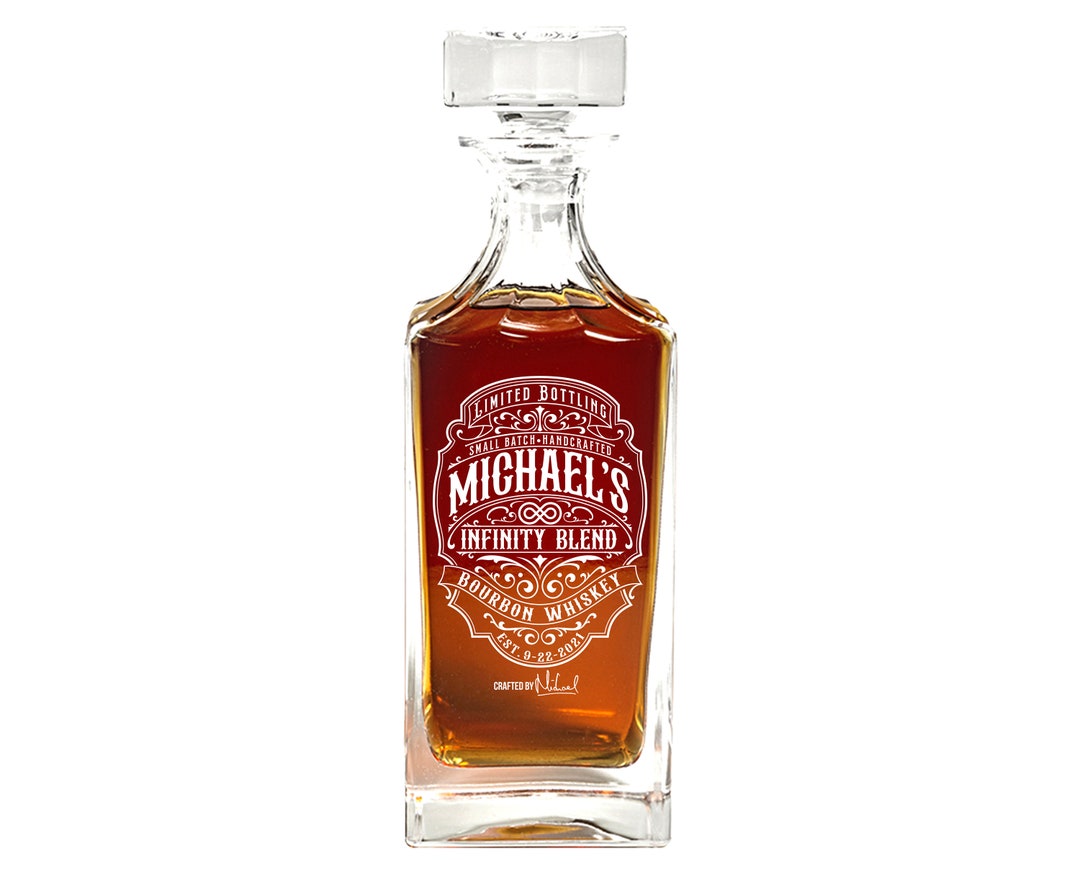 Personalized Infinity Decanter - Custom Engraved Bottle W/ Infinity ...
