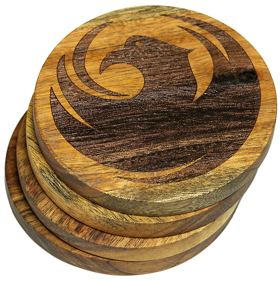 Phoenix Arizona City Emblem Coaster Set Handmade Wooden | Etsy