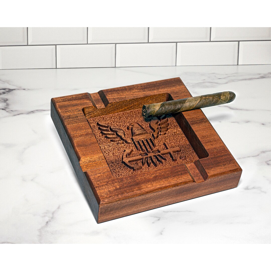 US Navy Cigar Ashtray - Unique Navy Gift - United States Navy Ash Tray ...
