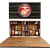 American Flag Murphy Bar United States Flag Wall Hanging Bar Cabinet ...
