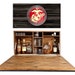 American Flag Murphy Bar United States Flag Wall Hanging Bar Cabinet ...