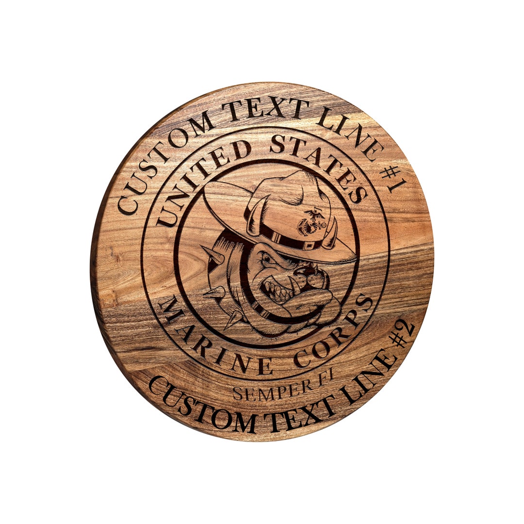 Personalized USMC Bar Sign - US Marine Corps Mancave Sign - Wall Decor ...