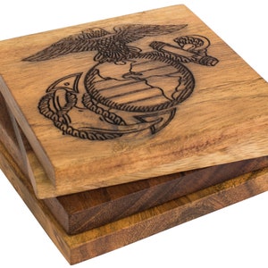 Marine Corps Coasters - US Marines, USMC Emblem Coasters - US Marine ...