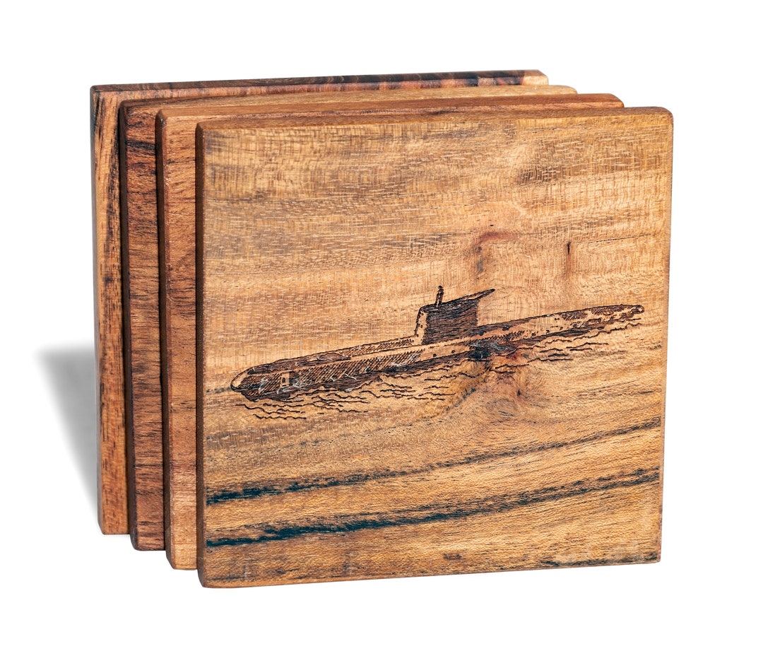 Submarine Coaster Set - Veteran Gifts - Ideas for Retirement - Military ...
