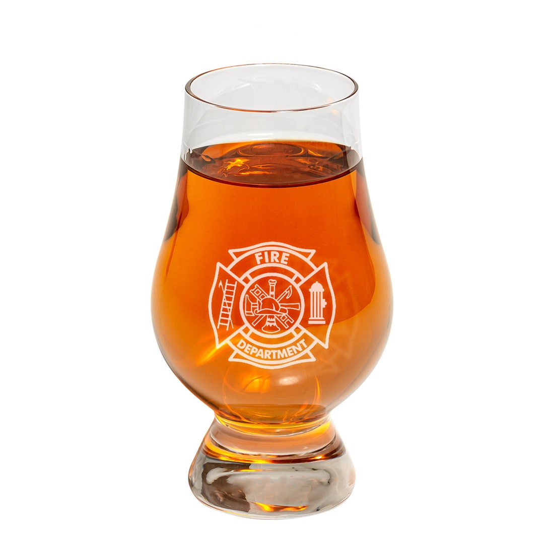 Firefighter Glencairn Whiskey Glass Retired Fireman Gift - Etsy