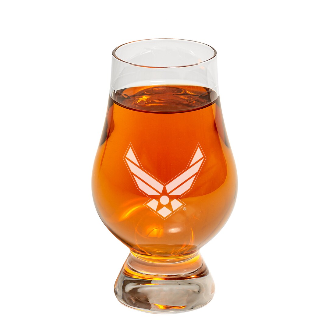 Air Force Whiskey Glass - Gift for USAF Retired Veteran - Retirement ...