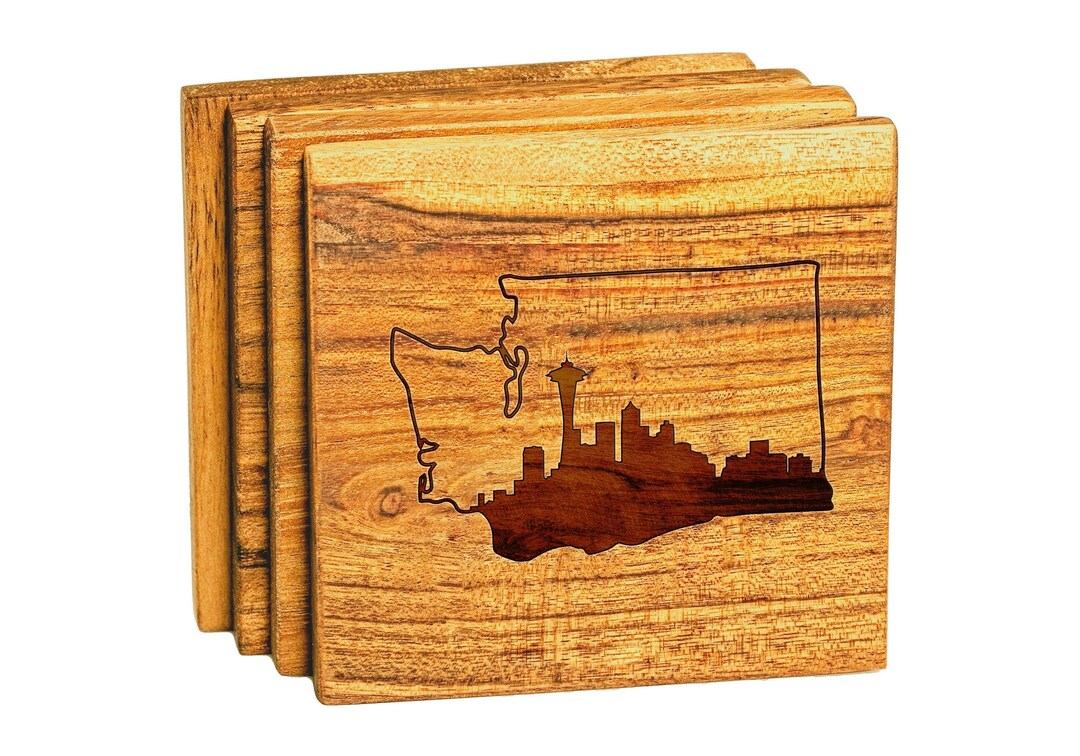 Seattle Coasters - Housewarming Gift for Seattle Home Buyer - Seattle ...