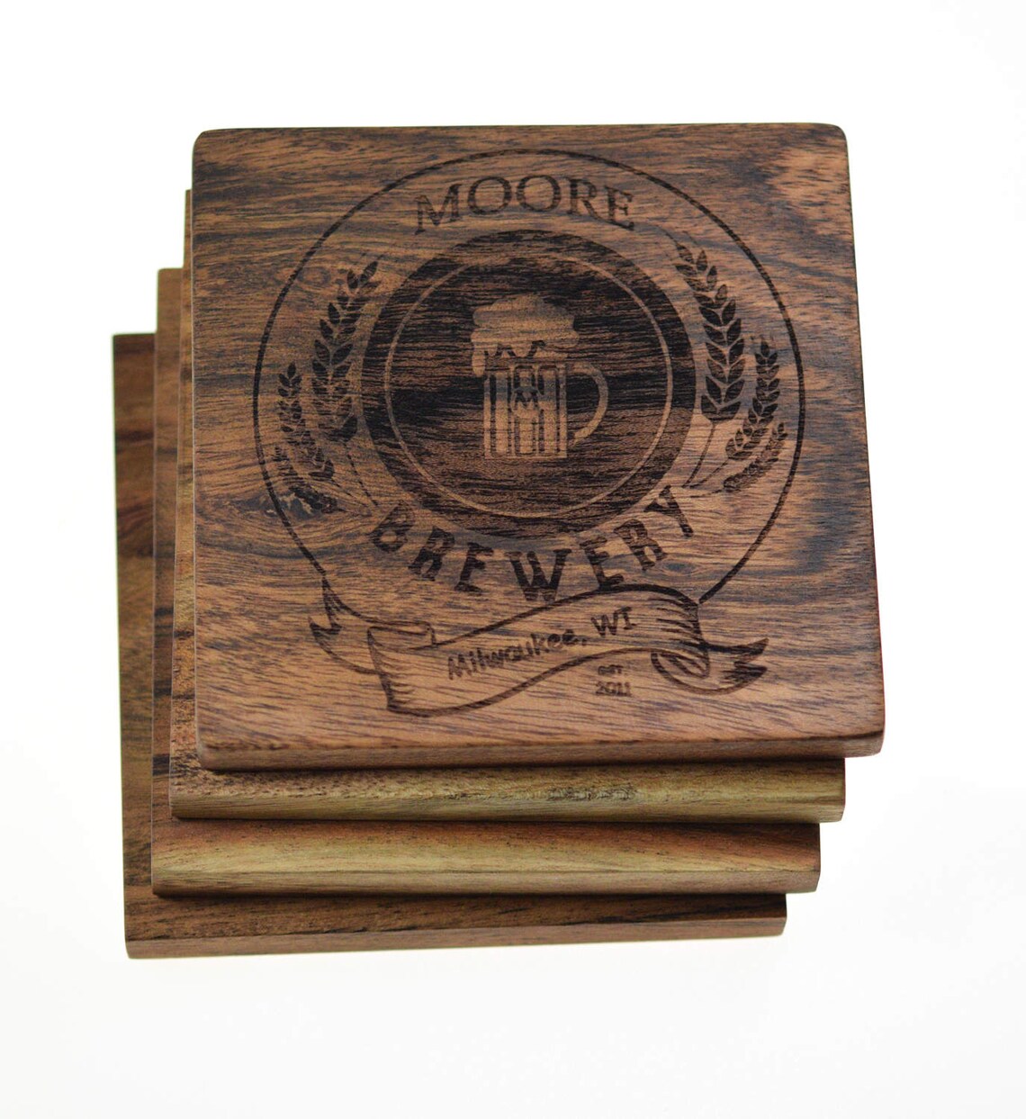 Personalized Coasters for Home Bar Mancave Etc | Etsy