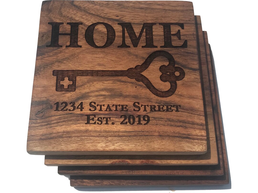 Home Key Coasters Closing Gift or Housewarming Gift for New Home Owners ...