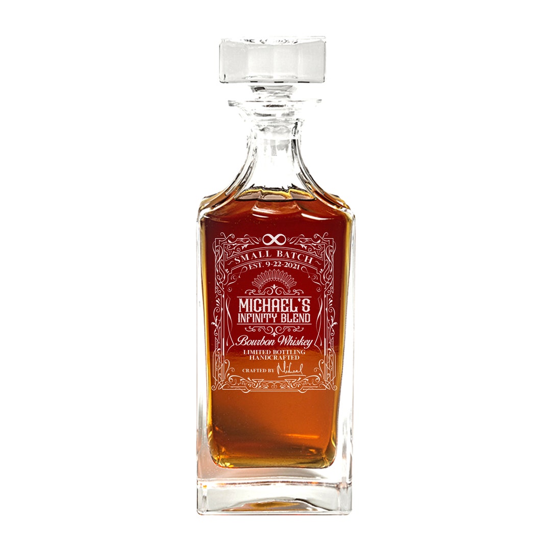 Infinity Bottle Decanter (personalized / Custom) - Engraved Bottle W ...
