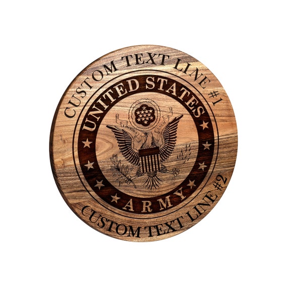 Army Bar Sign or Wall Art US Army Engraved Wooden Bar Sign | Etsy