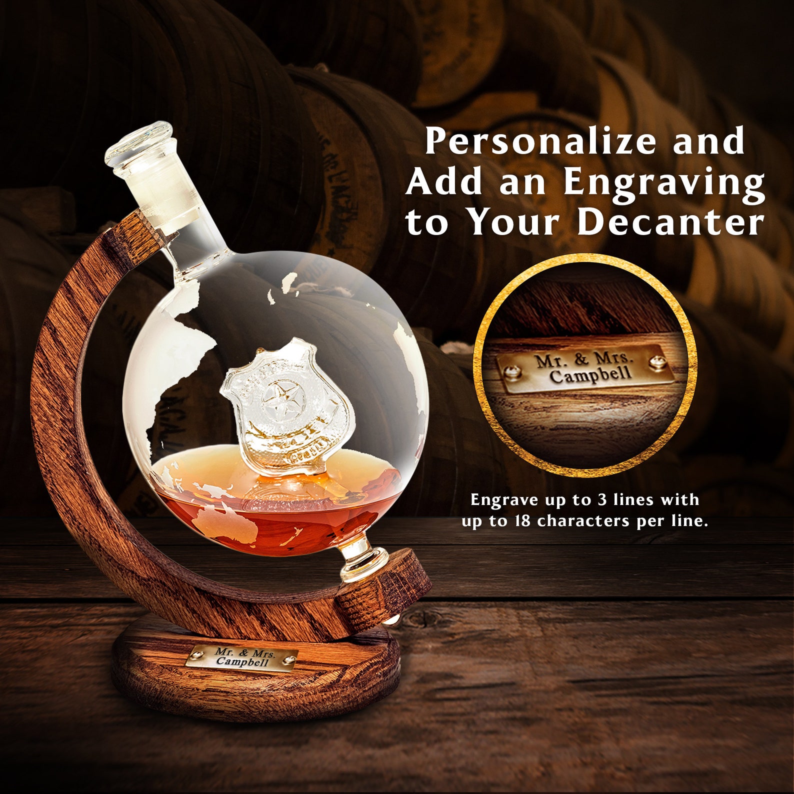 Law Enforcement Officer Whiskey Decanter - Unique Gift for LEO ...