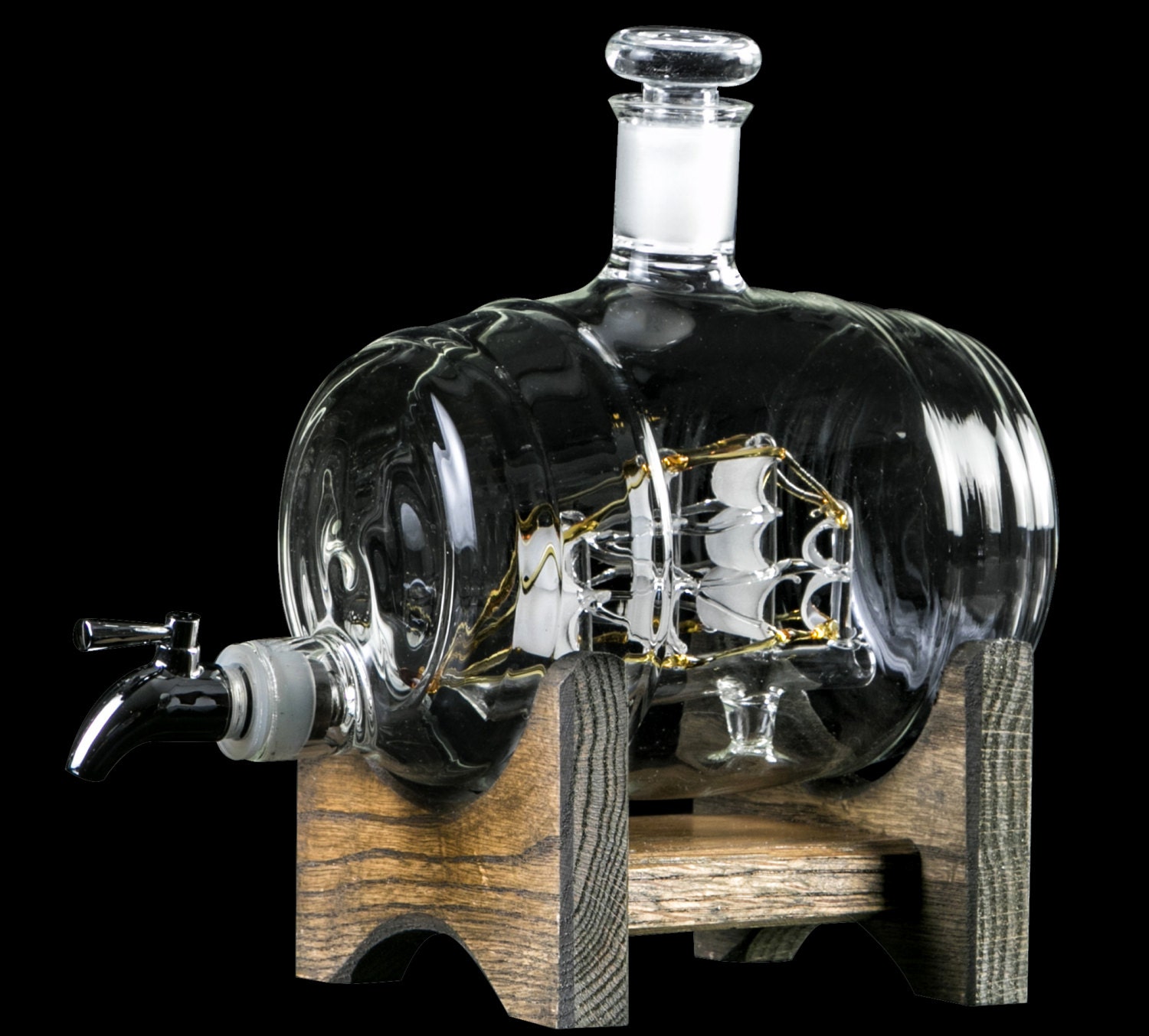 Ship in Bottle Sailboat Decanter Personalized Whiskey | Etsy