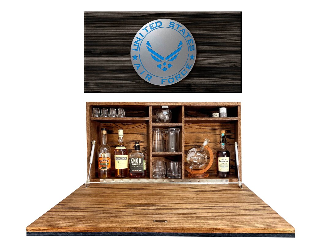 Air Force Murphy Bar - USAF Hanging Bar Cabinet for Retirement Gift ...