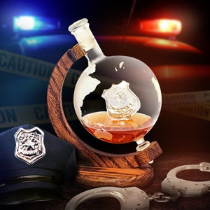 Police Officer Decanter W/ Policeman's Badge - Police Academy ...