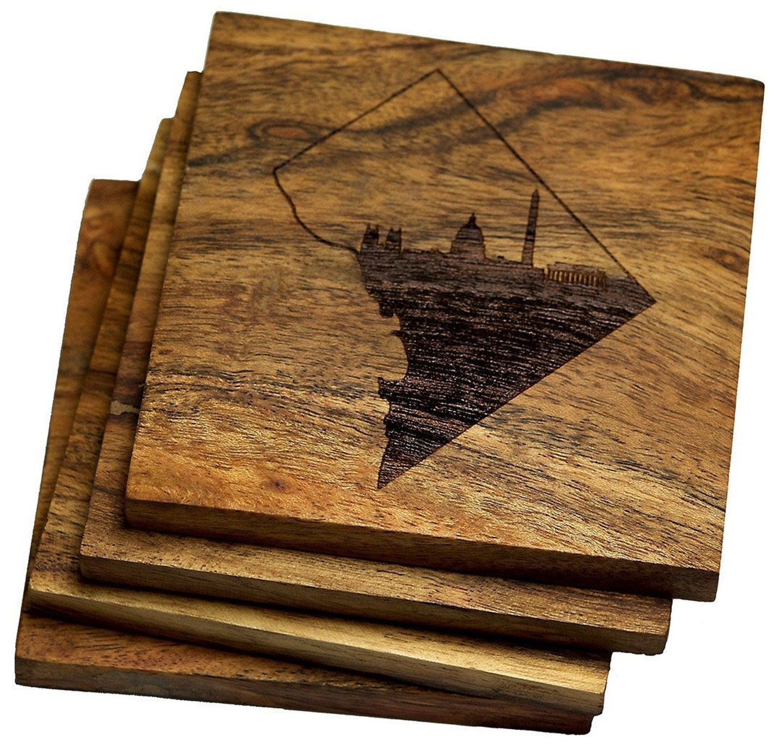 Washington DC Coasters set of 4 Washington DC Skyline - Etsy