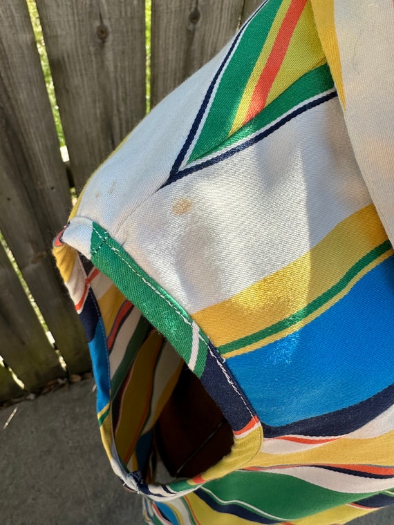 1960s A-line striped collared dress - Gem