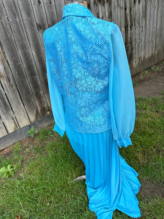 1970s AVON Fashions Aqua dress - Gem