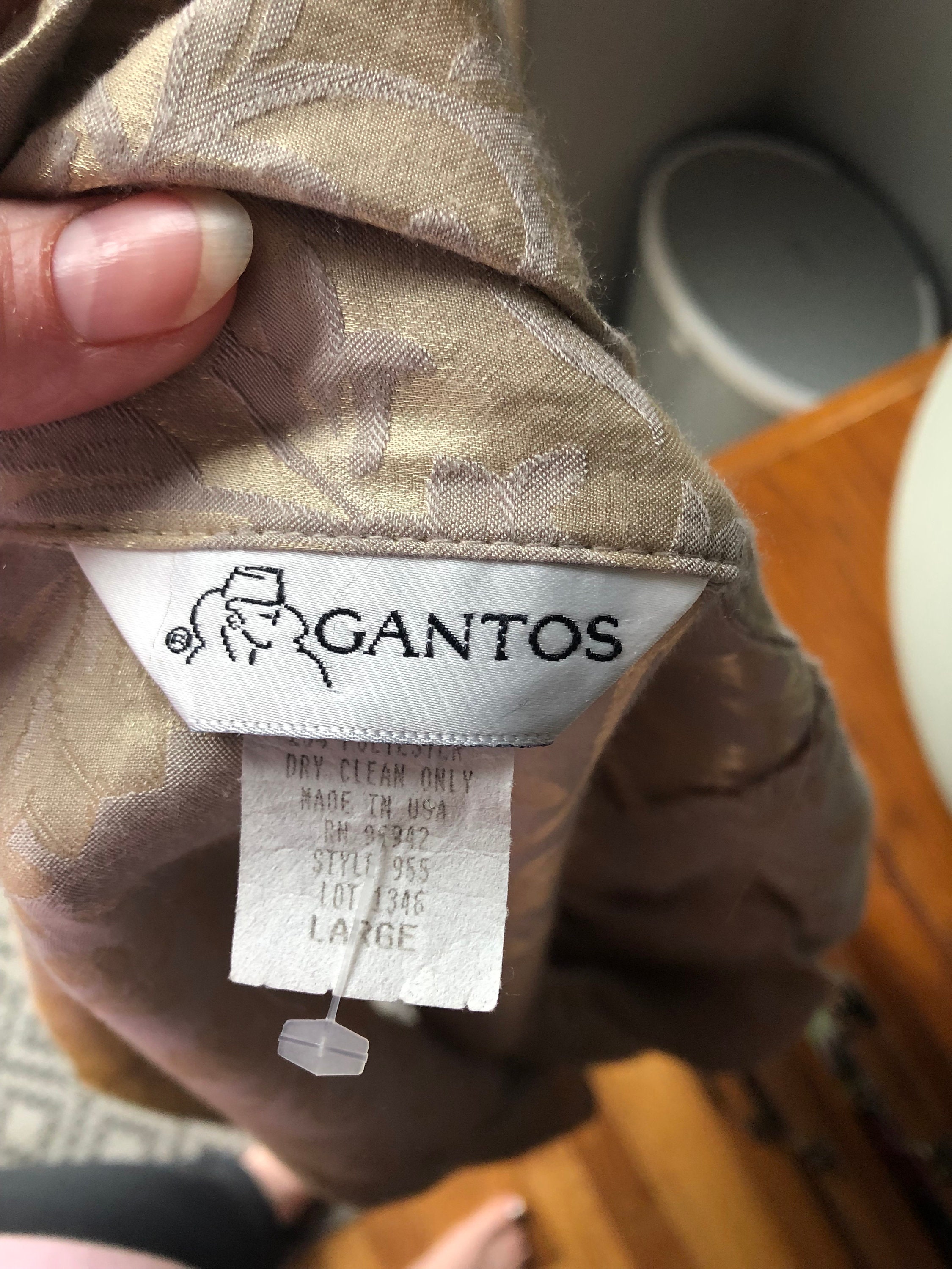 Vintage Metallic Gantos Blouse - Etsy