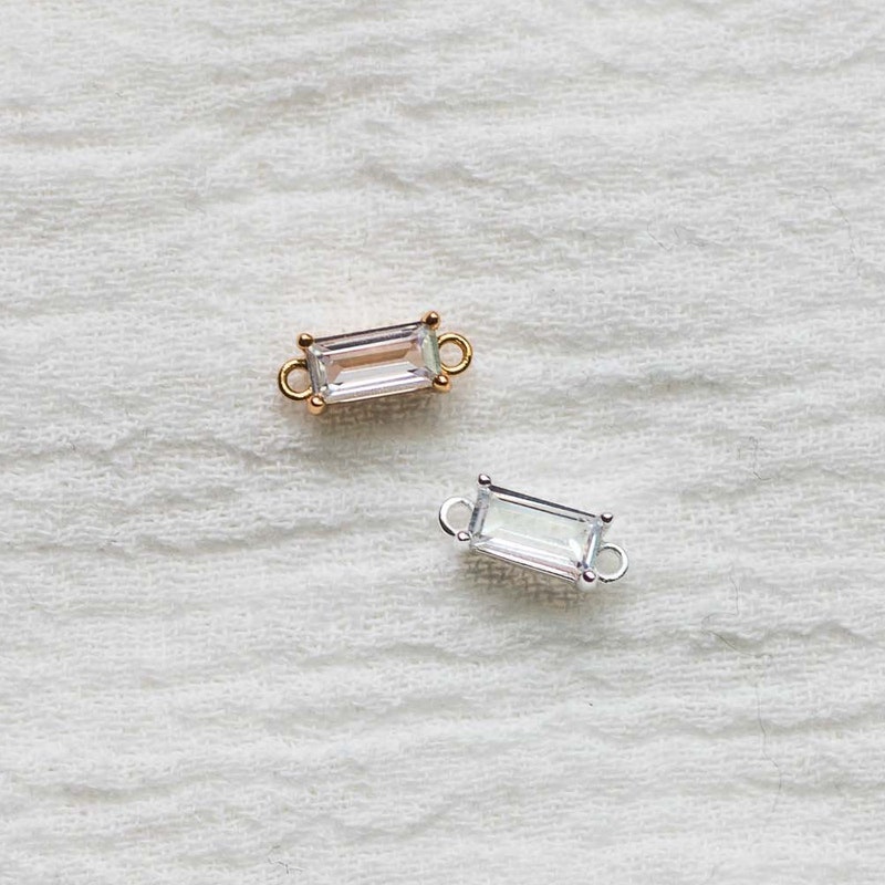 Baguette Connector Charms - Etsy