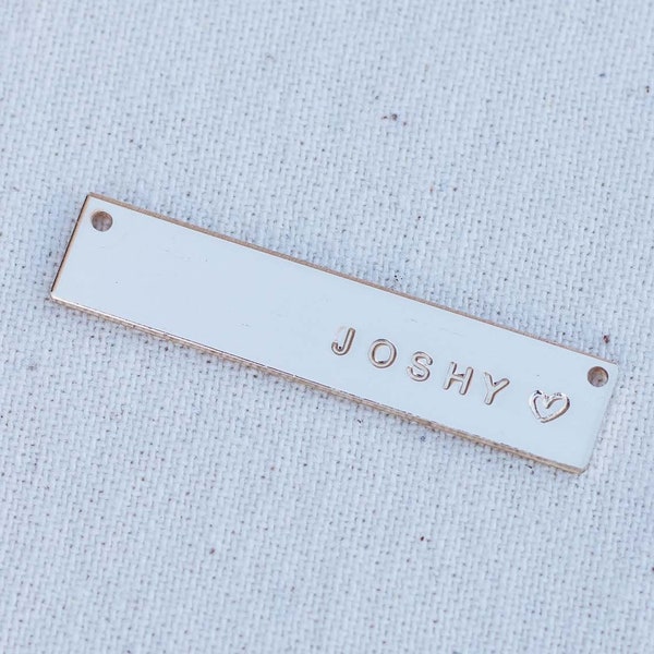 Hand Stamped Bar - Etsy