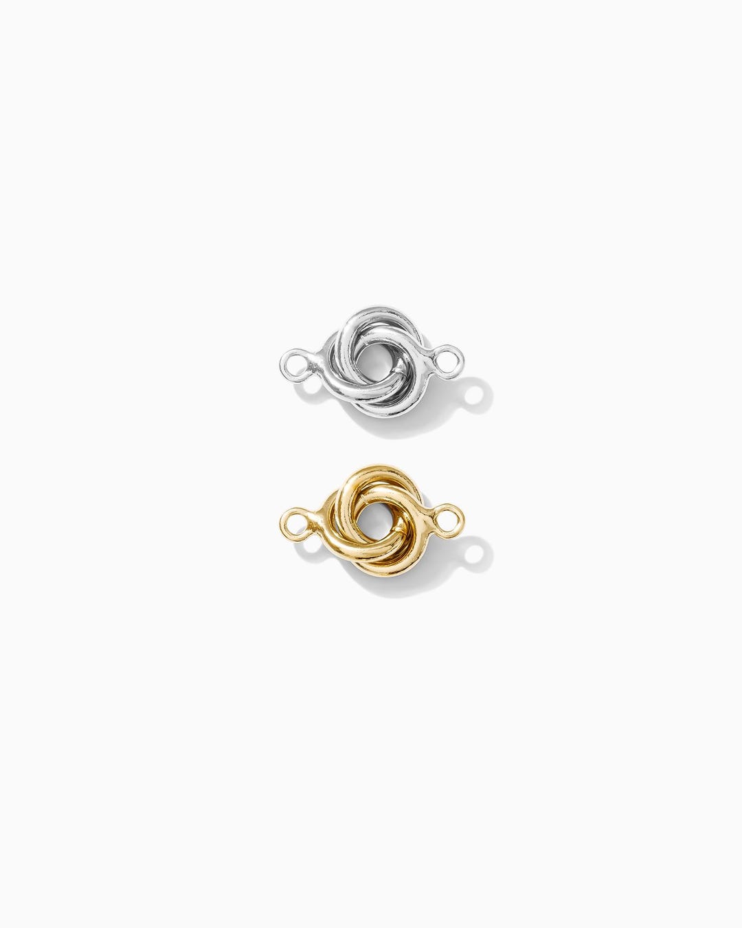 Love Knot Connector, Sterling Silver or 14k Gold Filled, 6mm Knot ...